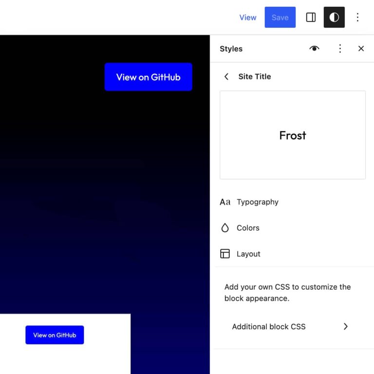 Customize Site Title Block Frost WordPress Theme customize-site-title-block-frost-wordpress-theme
