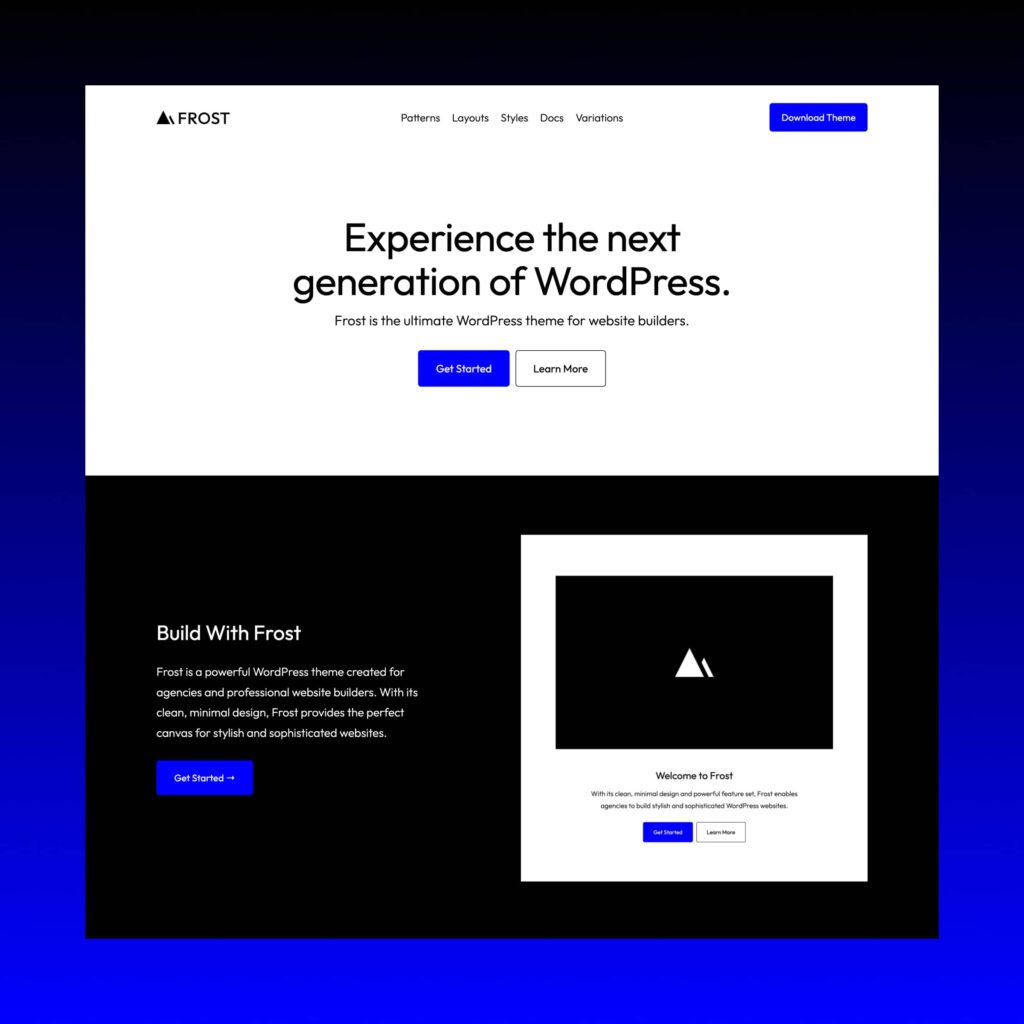 Download - Frost WordPress Theme